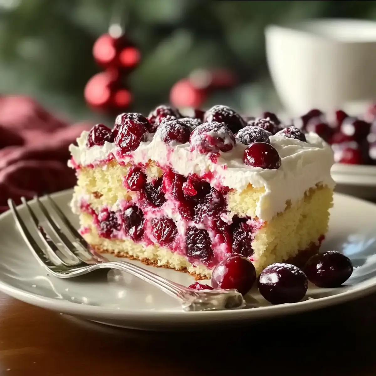 Irresistible Cranberry Poke Cake: A Delicious Holiday Delight