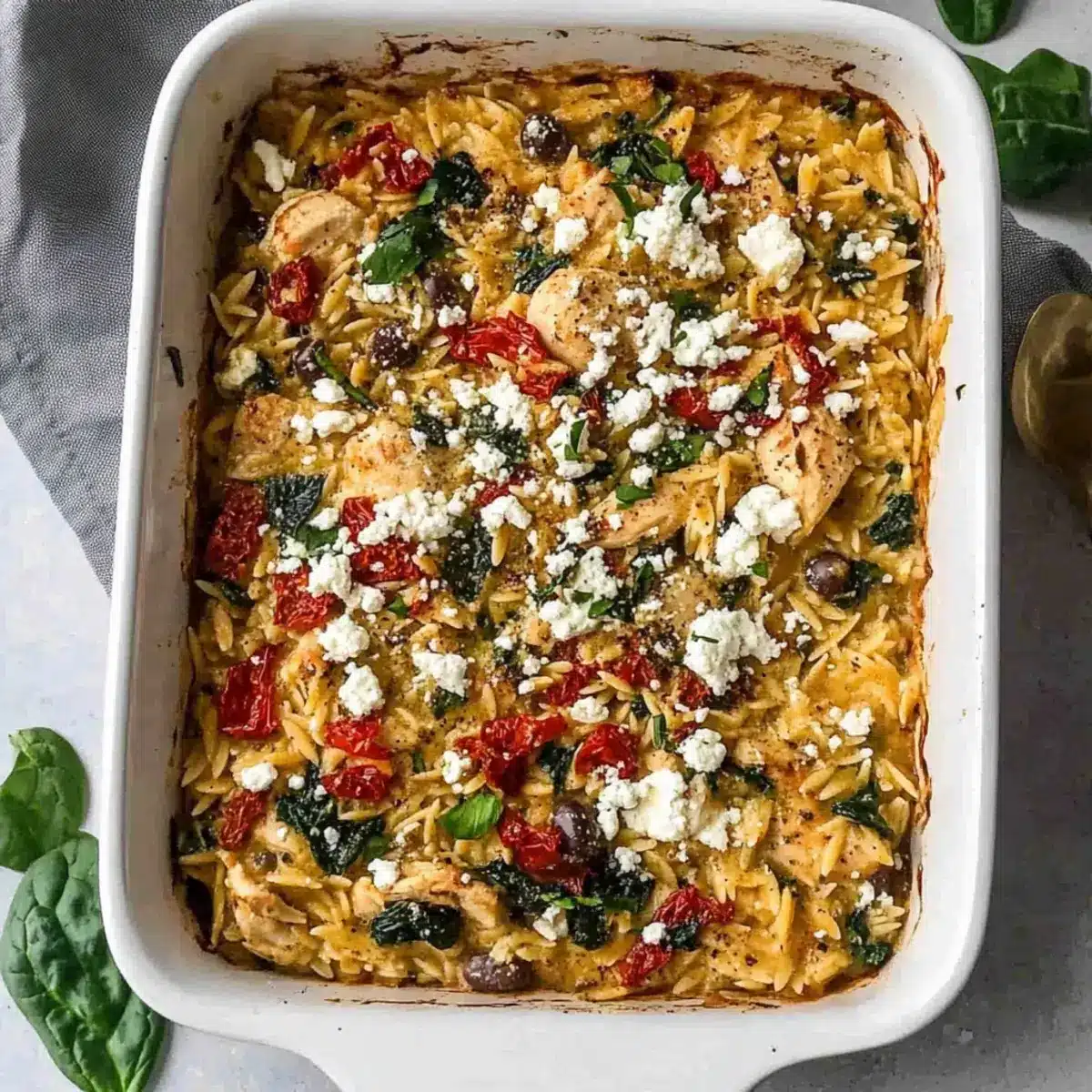 Irresistible Greek Chicken Casserole: Easy One-Pan Delight