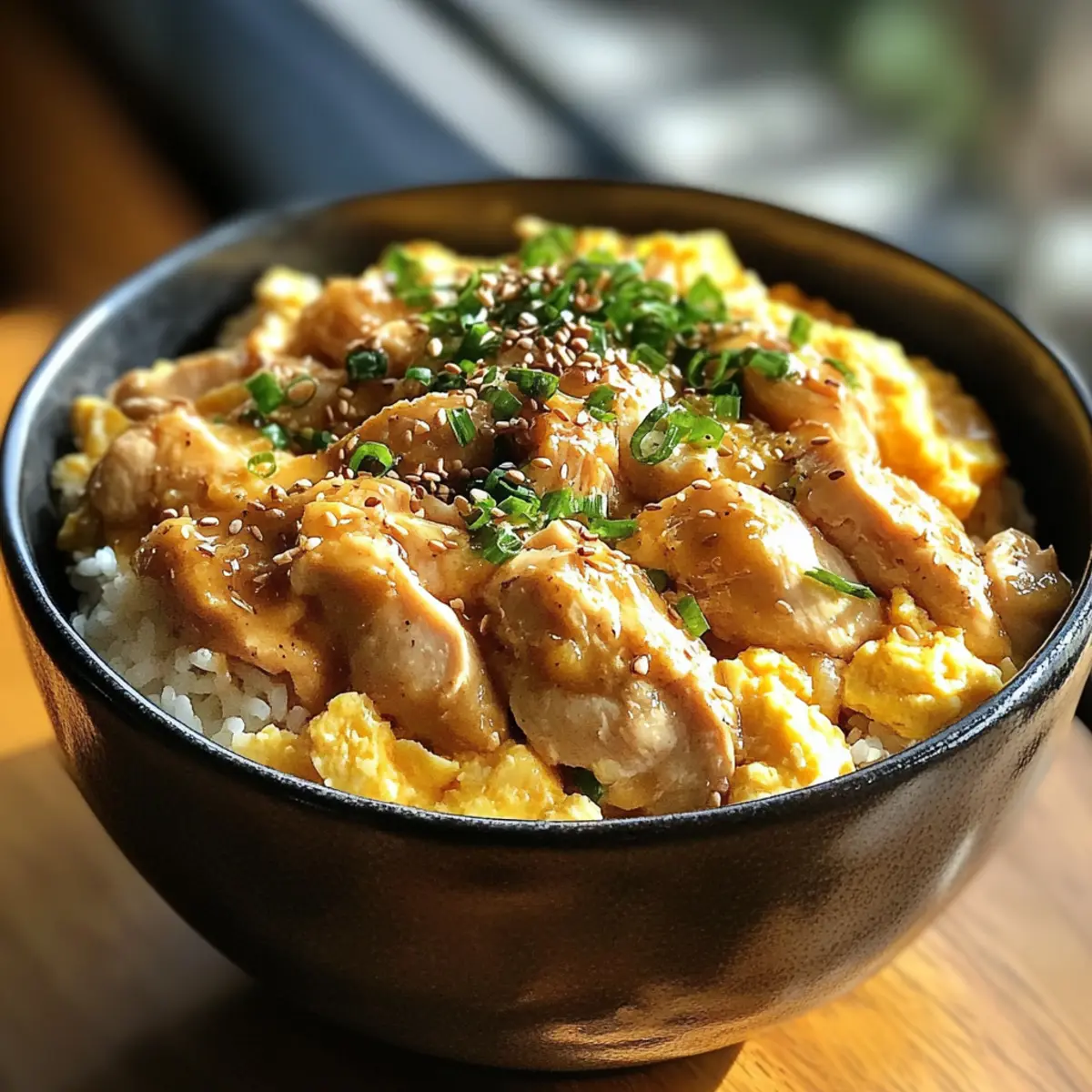 Quick & Easy Japanese Chicken & Egg Rice Bowl Recipe