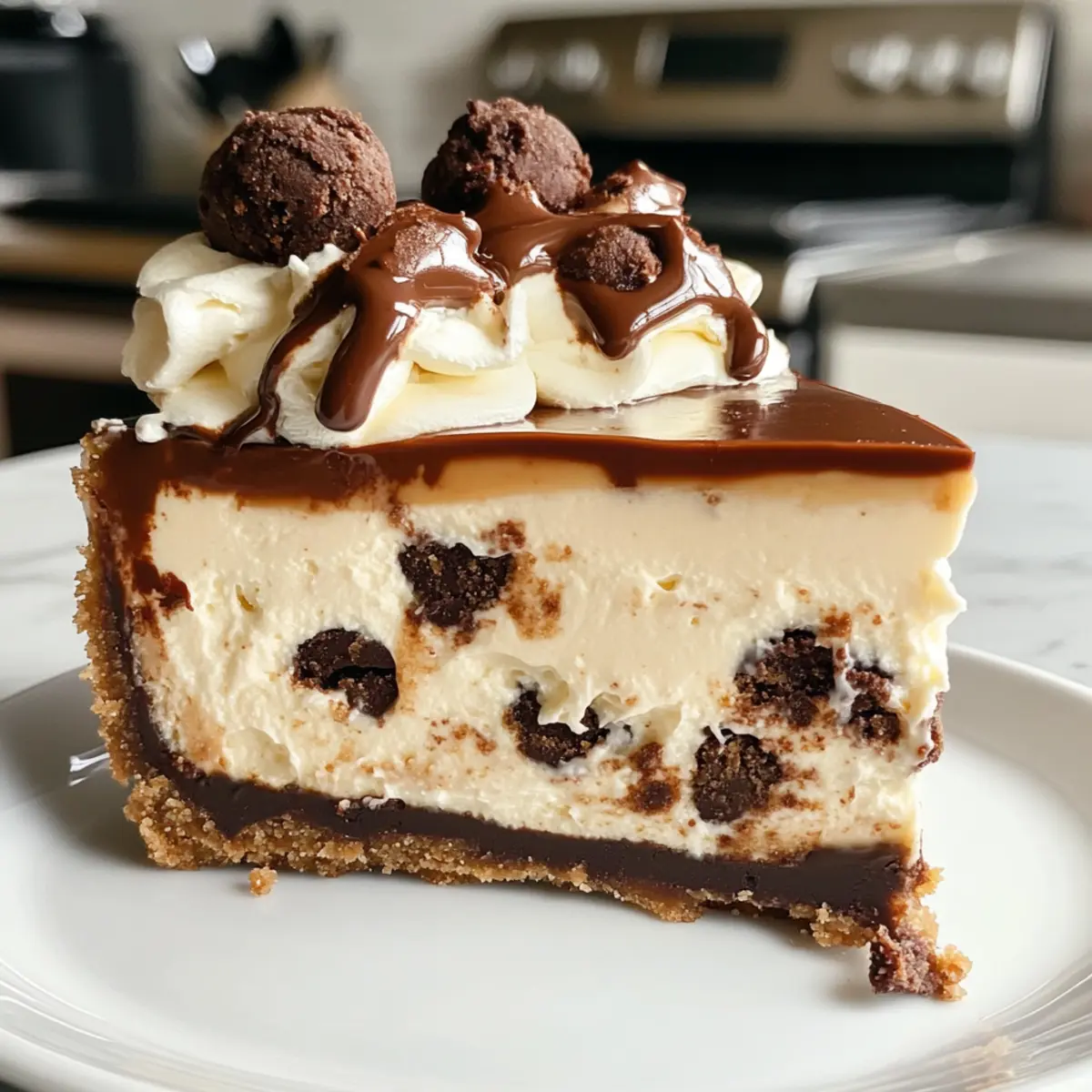 Irresistible Chocolate Chip Cookie Dough Cheesecake Delight