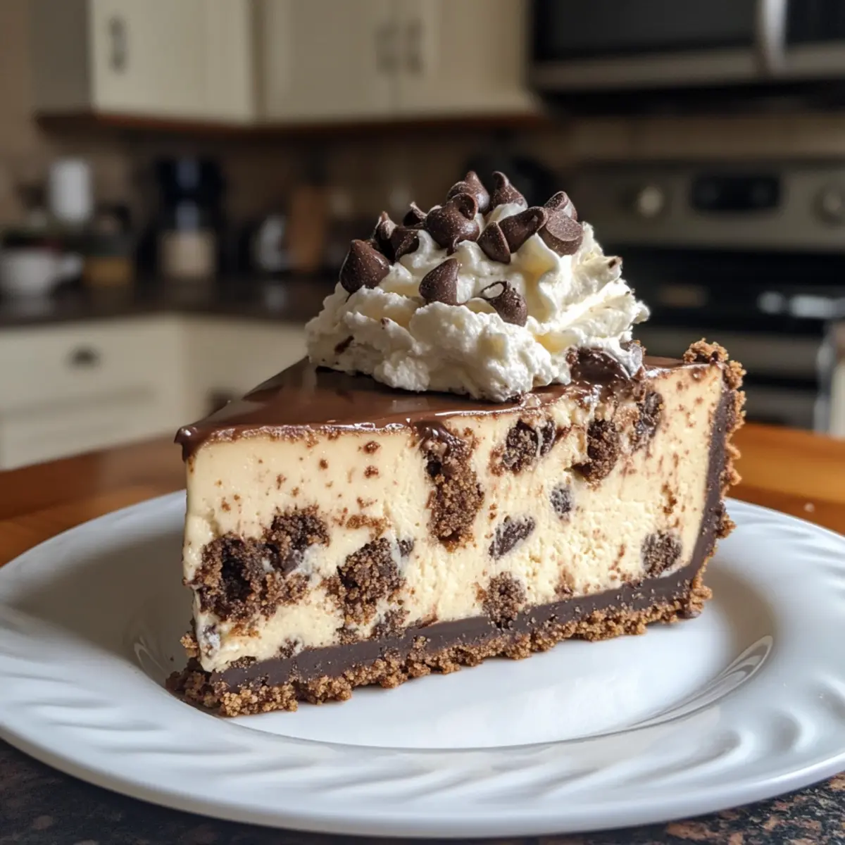 Irresistible Chocolate Chip Cookie Dough Cheesecake Delight