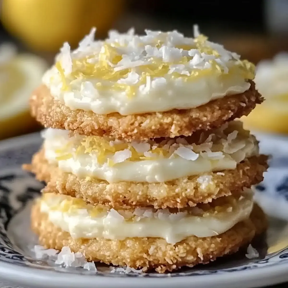 Lemon Coconut Cheesecake Cookies: Irresistibly Delicious Treat