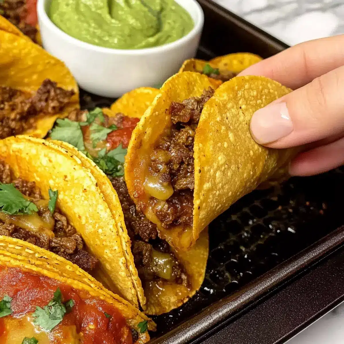 Irresistibly Crispy Baked Beef Tacos: A Quick Family Favorite