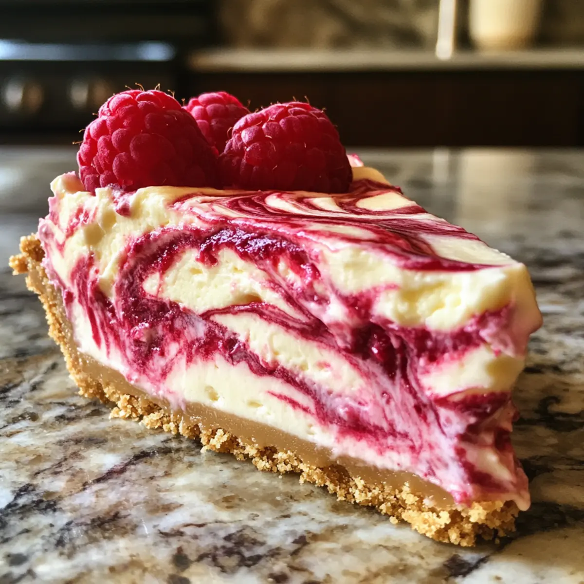 Ultimate White Chocolate Raspberry Swirl Cheesecake Delight
