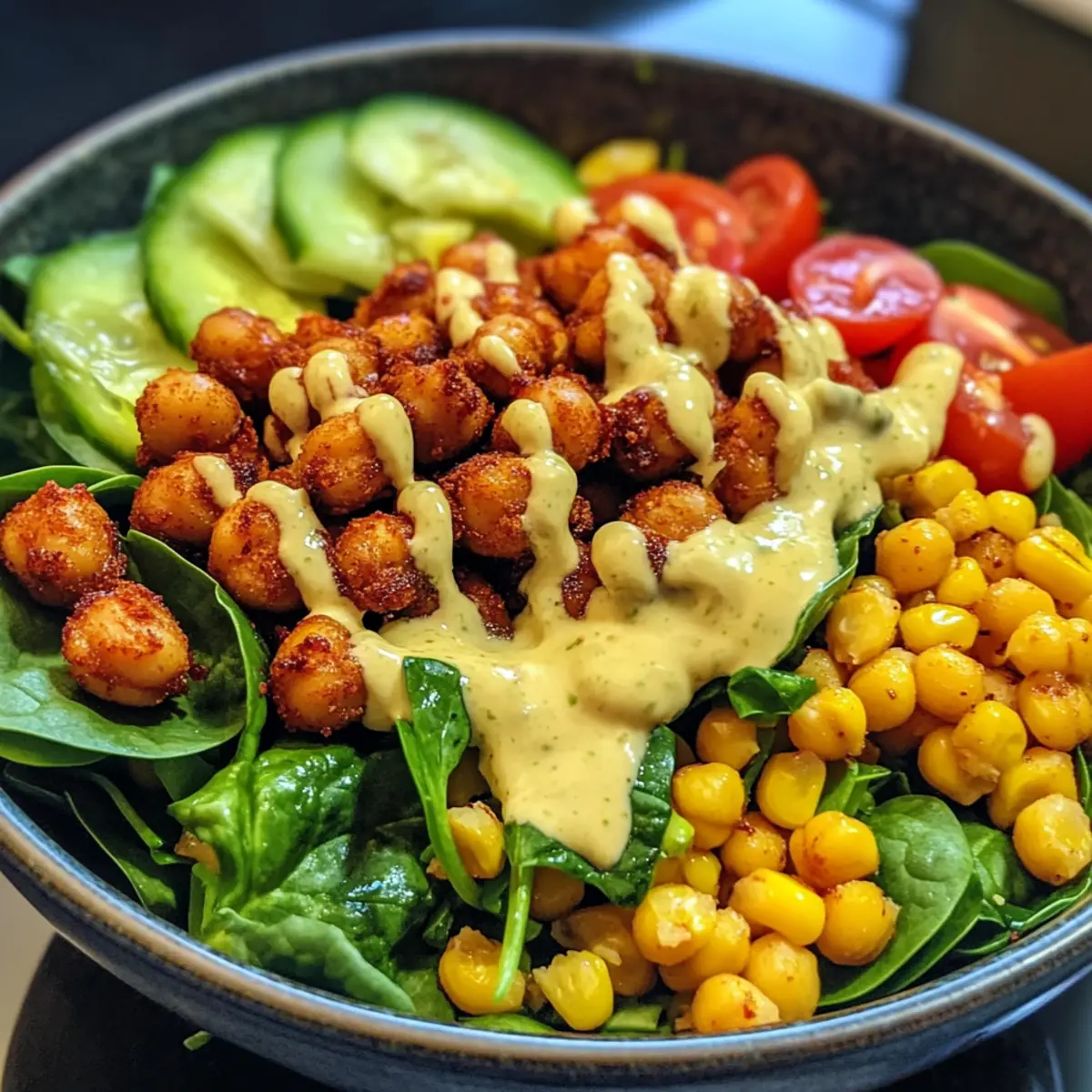 Ultimate Crispy Chili Lime Chickpea Salad That’s Deliciously Fresh